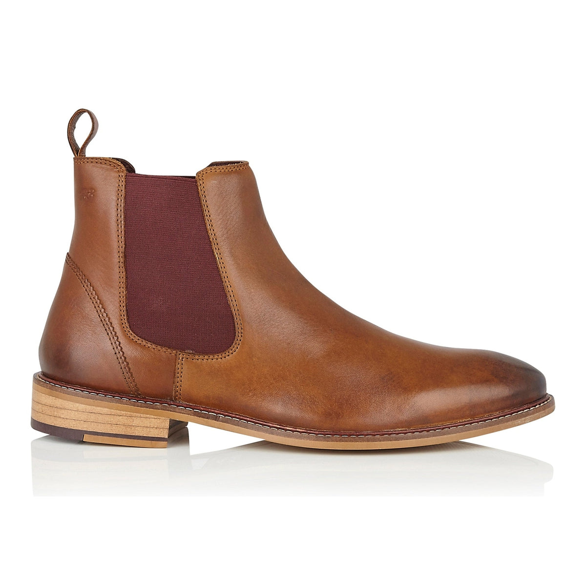LEATHER CHELSEA BOOTS IN CHESTNUT – Sartorial Shoes